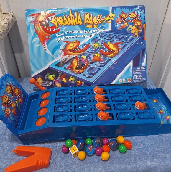 Mattel | Games | Piranha Panic Board Game | Poshmark